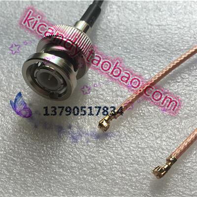 IPX(I-PEX、UFL、UF.L)转BNC公头BNC/IPX-JK高频跳线178镀银线1米