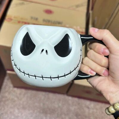 8.6cm Ceramic Cup Nightmare Skellington Jack Skull Funny Jac