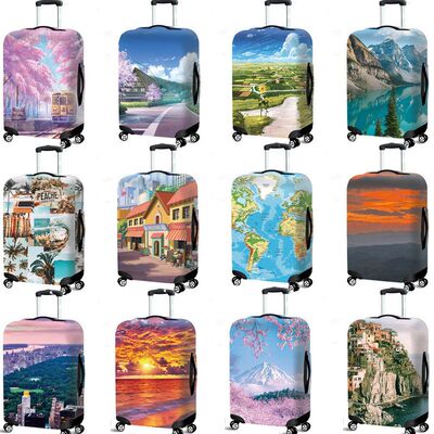 欧美跨境弹力箱套行李箱保护套