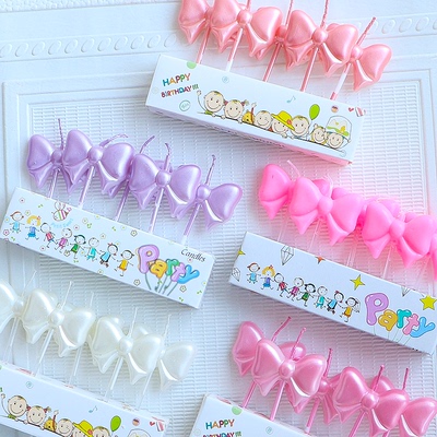 蝴蝶结生日蜡烛蛋糕装饰插件