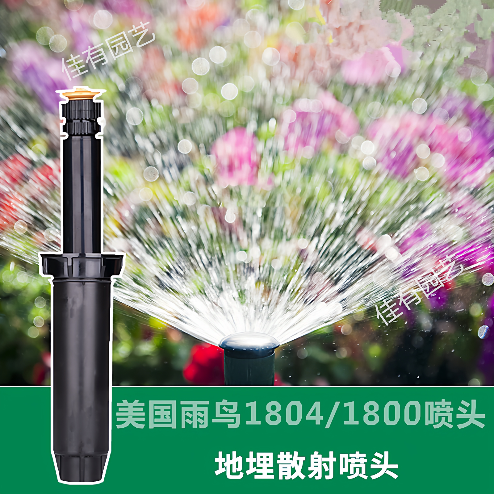 美国雨鸟1804/3504/5004地埋式散射旋转喷头园林灌溉花园草坪喷灌