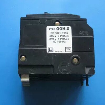 QOH-X 20A SQUARE D QOH-X 20A Type 4 Three Pole 3 Phase Tripl