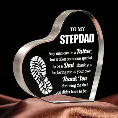Step Dad Gifts, Step Dad Gifts from Daughter Son, Acrylic Ke
