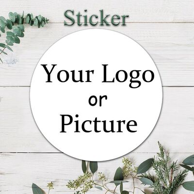 Circular Stickers with Personalized Logo Adhesive Labels for