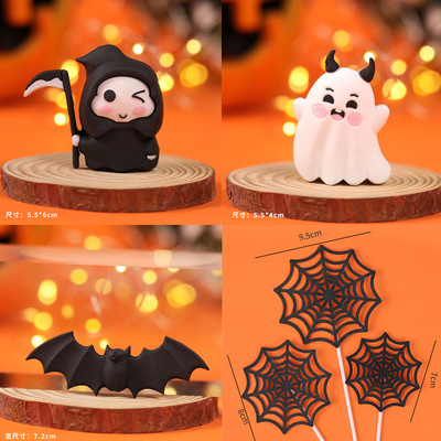 Halloween Baking Cake Decoration Funny Pumpkin Ghost Decorat