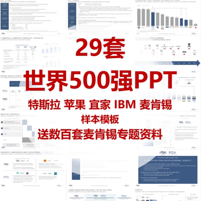 世界500强麦肯锡咨询英文ESG商业英语高级感外企外资企业PPT模板
