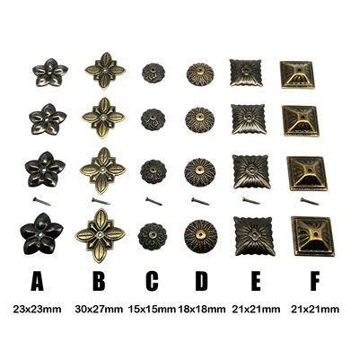 50X Antique Brass Bronze Vintage Upholstery Nail Jewelry Gif