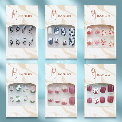 Press on Nails Long Fake Nail Art False Acrylic Tips Full Co