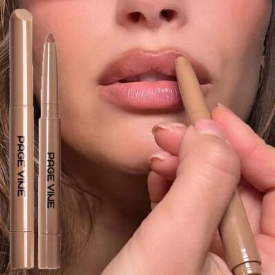 Skin Peptide Lip Shape Pen Lipliner Waterproof Bare Brown Li