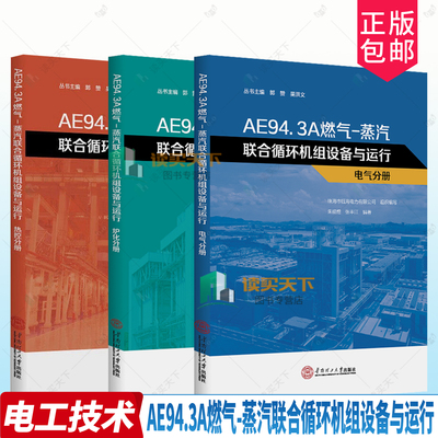 正版任选 AE94.3A燃气-蒸汽联合循环机组设备与运行:炉化分册+电气分册+热控分册 郭赞，吴洪文主编 华南理工大学出版社