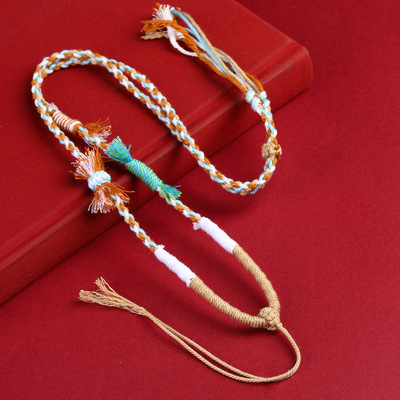 藏式编绳唐卡吊坠绳佛牌