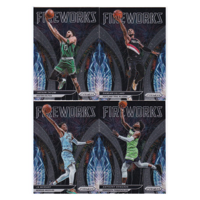 球星卡 塔图姆利拉德莫兰特爱德华兹fireworks帕尼尼21-22prizm