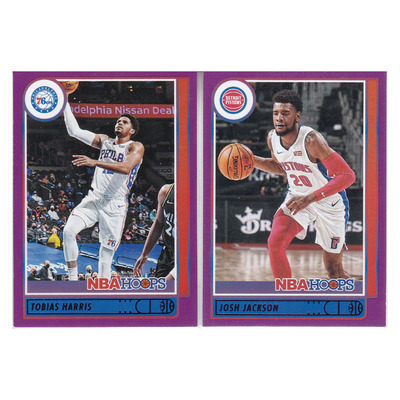 球星卡 托拜厄斯哈里斯 约什杰克逊 紫平行 帕尼尼21-22hoops