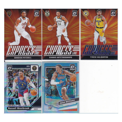 球星卡米切尔字母哥特卡哈利伯顿威少杰伦威廉姆斯折射24-25optic