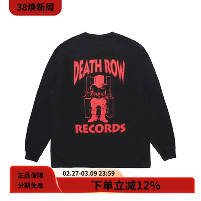 WACKOMARIA纯棉印花圆领长袖T恤