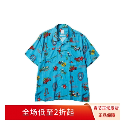 Liberaiders复古印花夏威夷衬衫