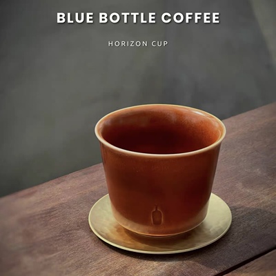 BlueBottle蓝瓶咖啡马蹄杯中国春节限定地平线陶瓷200mL含铜盘碟