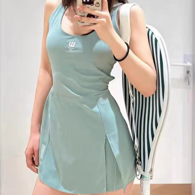 Wilson威尔胜女士UPTOWN前侧开叉网球运动连衣裙 WW00566511GNY