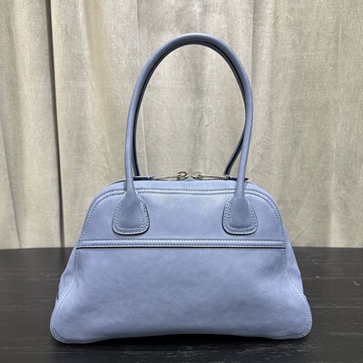 2026新款复古绒面公文包包小号棕色Vivant 保龄球贝壳包手提包