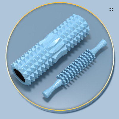 45cm Crescent Yoga Roller Column+M6 Yoga Wolf Teeth Stick