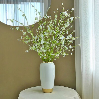 仿真花雪柳花摆件摆设室内