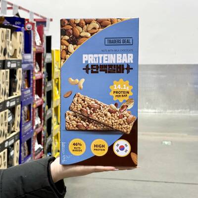 Traders Deal坚果蛋白棒900g韩国进口营养早餐谷物饼干18条装