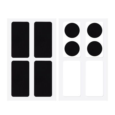 定制圆形方形标签纸贴纸3M7847激光黑色不干胶标签纸订制3m 7816热转移印刷亮白色pet防水耐高温可书写撕不烂