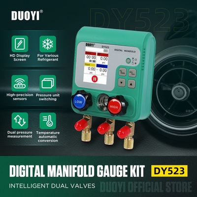 Automotive air conditioning fluorine vacuum pressure gauge