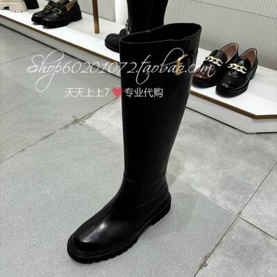 时装靴粗跟女靴莱尔斯丹欧美长靴