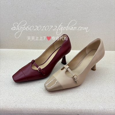 蹀愫2026春季女鞋T字带玛丽珍鞋