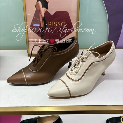 蹀愫单鞋欧美系带女鞋裸靴秋季