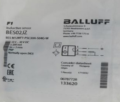 原装BALLUFF巴鲁夫传感器BES M12MF1-PSC30A-S04G-W BES02JZ