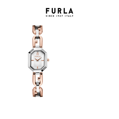 FURLA八角形石英女士简约手表