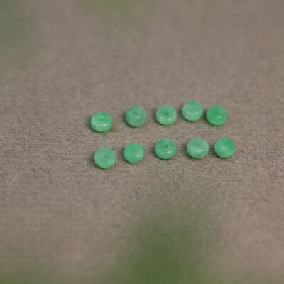 缅甸天然A货翡翠算盘珠子