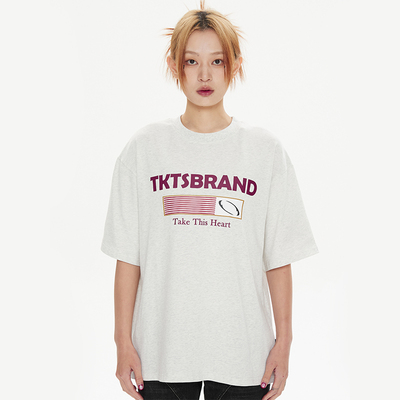 TKTS旗帜印花情侣短袖高街上衣