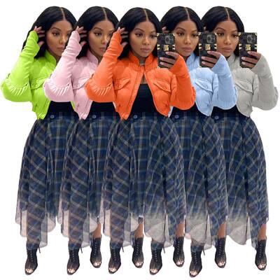 jacket cotton casual patchwork personalized womens