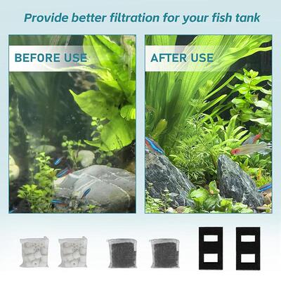 F滤luval Fe新玖Ax 泡棉滤网替换水族箱芯1375泡沫过l滤棉块宠物