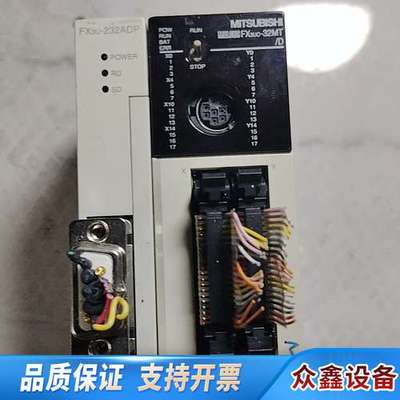 PLC FX3UC-32MT/D，配套FX3u-232A