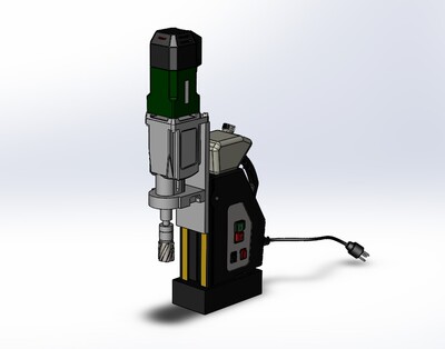 一台电钻3D模型图纸 Solidworks设计