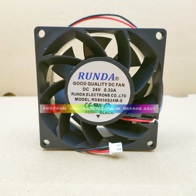 RUNDA润达RD8038S24M-S/-SS 24V 0.33A 8038 8CM电焊机变频器风扇