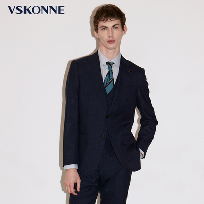 VSKONNE威斯康尼套西服男25春意大利VBC纯羊毛上班商务西装外套