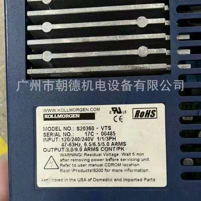 KOLLMORGEN科尔摩根伺服驱动器S20260-cns维修议价