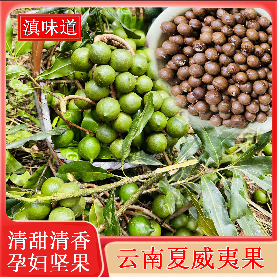 云南新鲜夏威夷果新货原味奶油香味大颗澳洲坚果炒货零食