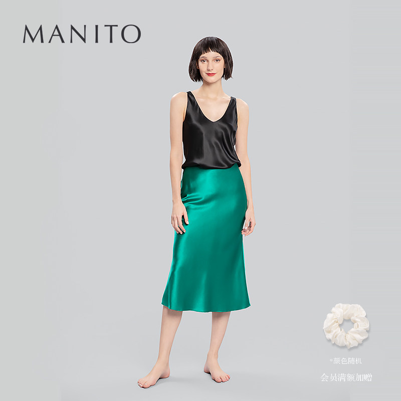 MANITO/曼尼陀New Classic半裙真丝桑蚕丝睡裙裙子半身裙