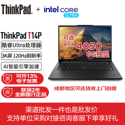 联想ThinkPad T14p Gen2 Ultra9工程师设计商务办公笔记本电脑