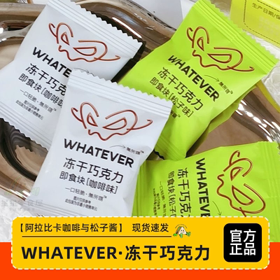 WHATEVER咖啡立兴冻干巧克力咖啡味松子味解馋零食即食组合装小吃