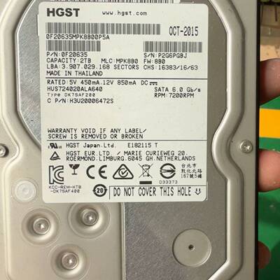 可议价 2TSATA HUS724020ALA640 SATA