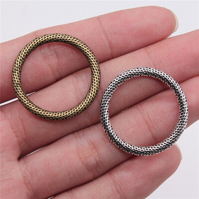 10个/包 29mm 多色DIY饰品配件 圈圈圆环吊坠 ABD-C11201