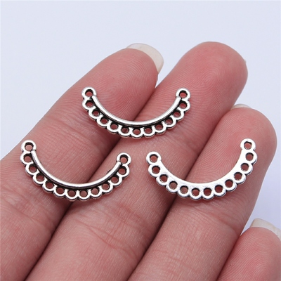 20个/包 23x12mm 古银色 DIY配件手工 耳环连接件 ABD-C14217