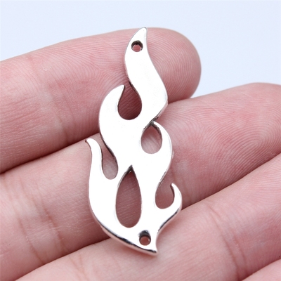 5个/包 15x38mm 古银色锌合金材质 火焰连接件 ABD-C16072